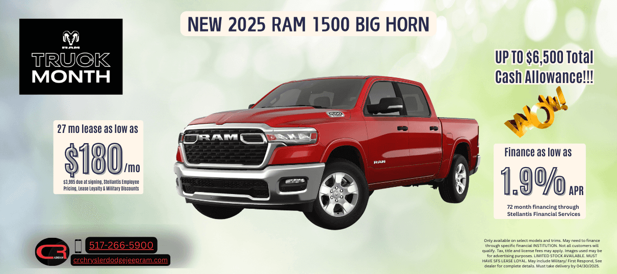 CR Chrysler Dodge Jeep RAM of Adrian | Chrysler, Dodge, Jeep, Ram ...