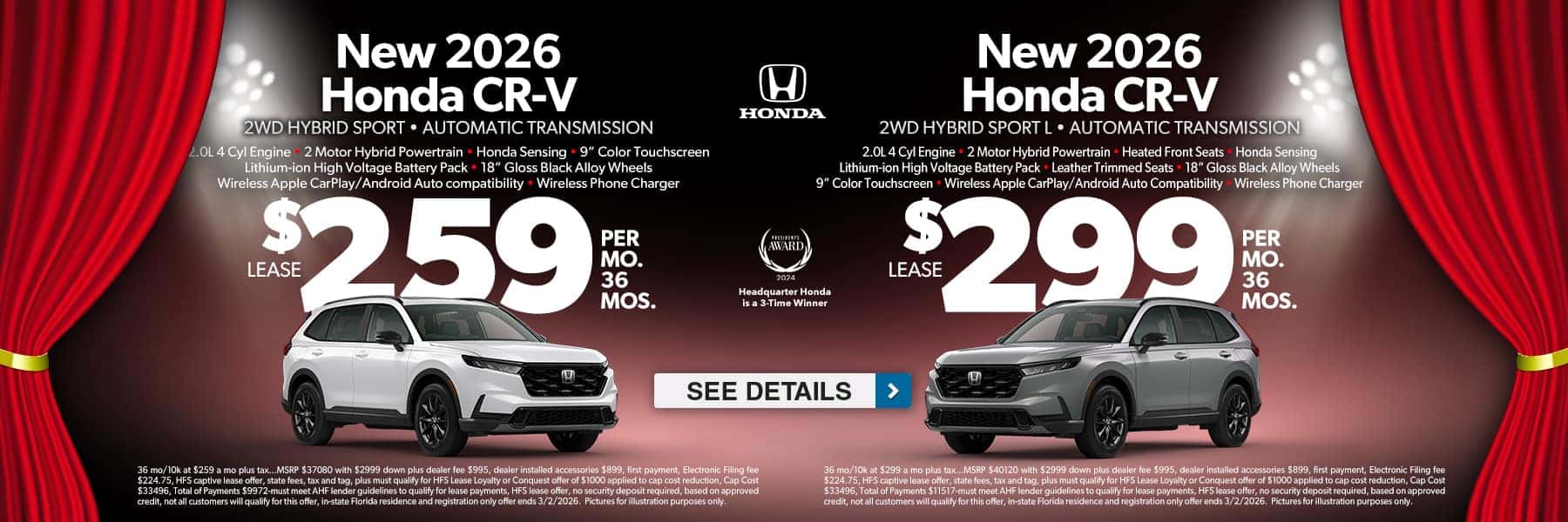 New Monthly Honda Specials in Clermont | Headquarter Honda