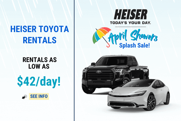 April Showers Splash Sale at Heiser! | Heiser Automotive Group