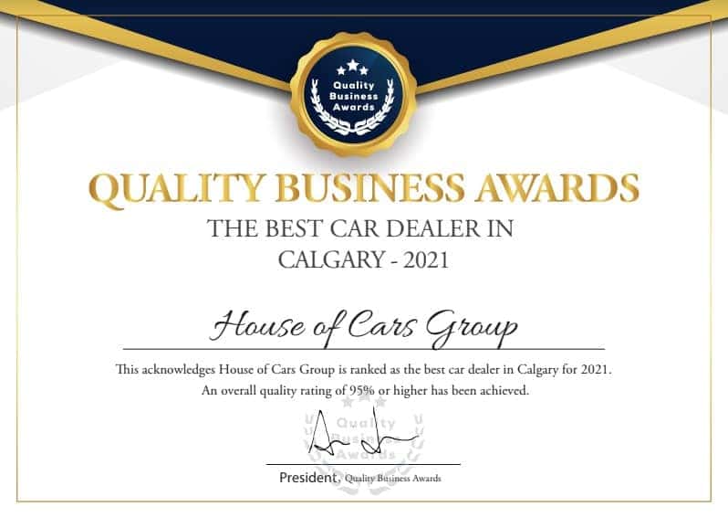 House of Cars Quality Business Awards | House of Cars
