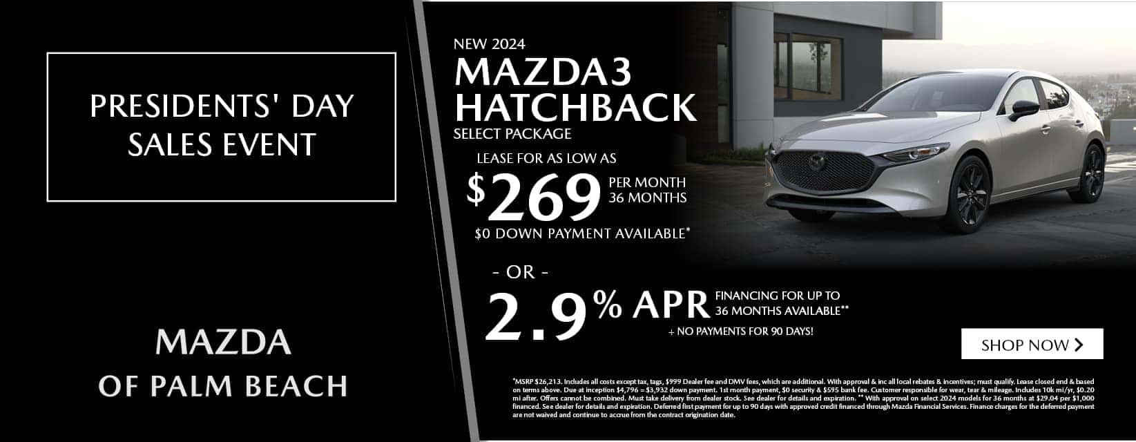 Awesome Special Offers on the Mazda3 in Florida | Mazda of Palm Beach