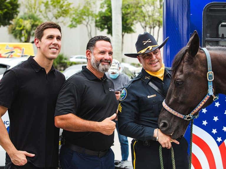 Doral and Ocean Mazda Unveil New Doral PD Mounted Patrol Unit | Ocean Mazda