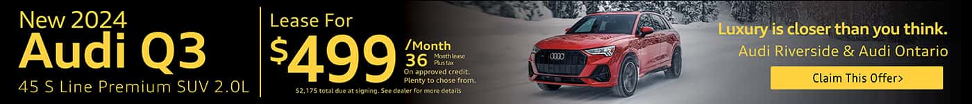 New Audi Vehicles for Sale | Riverside & Ontario Audi Dealerships