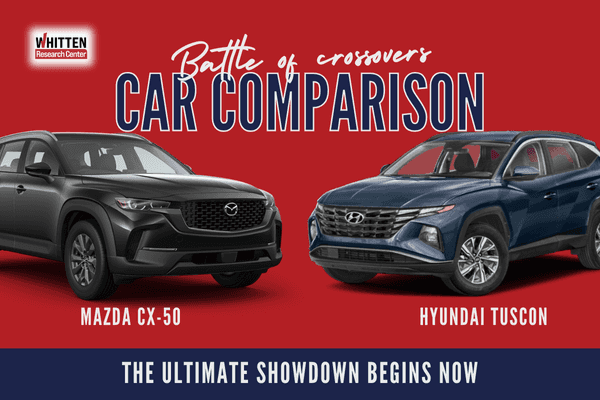 Compact Crossover SUVs: 2025 Mazda CX-50 vs Hyundai Tucson | Whitten ...