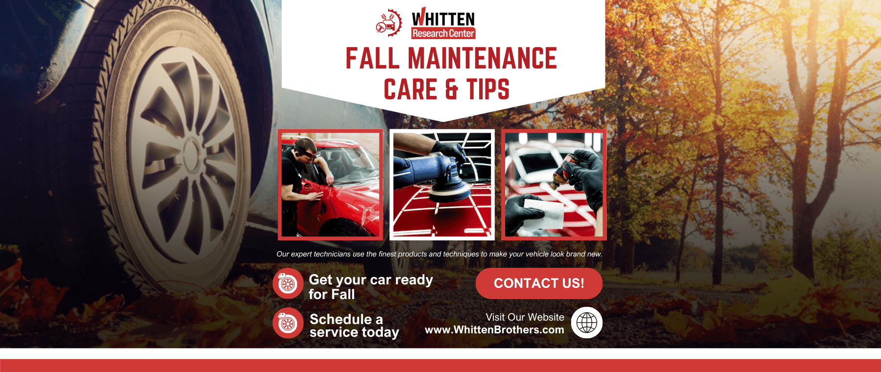 8 Fall Car Care and Car Maintenance Tips | Whitten Brothers Fall Car ...