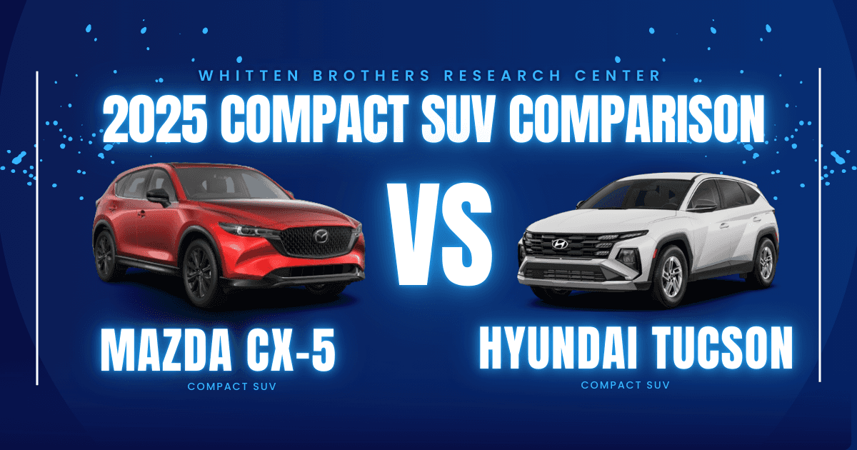 Mazda CX-5 vs Hyundai Tucson | Compact SUV Comparison | Whitten ...
